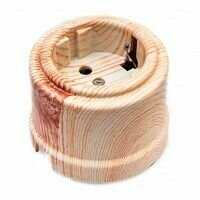 Розетка Карельская сосна ABS-пластик с З/К 16А 250В BIRONI