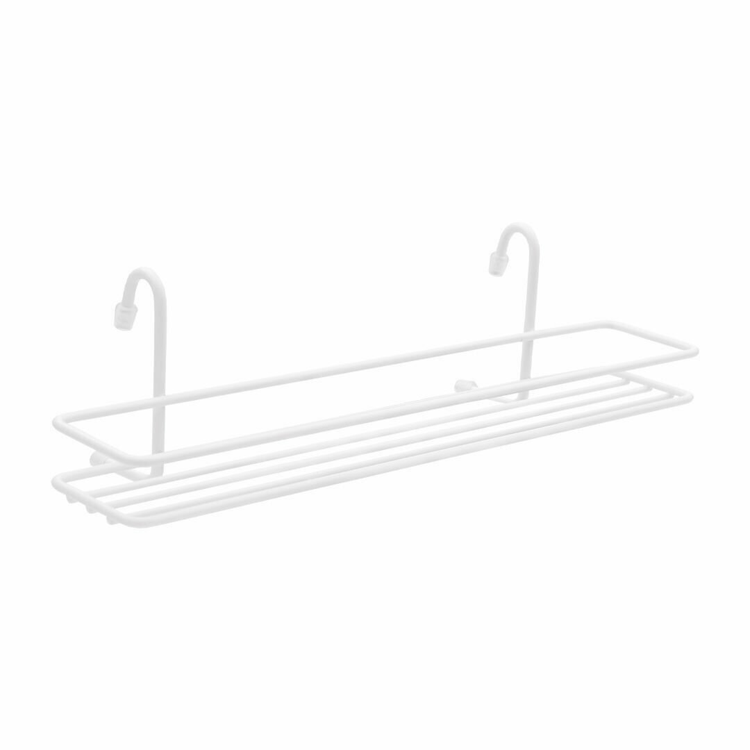 Полка для специй короткая, 358х120х100, MX-062, белый матовый