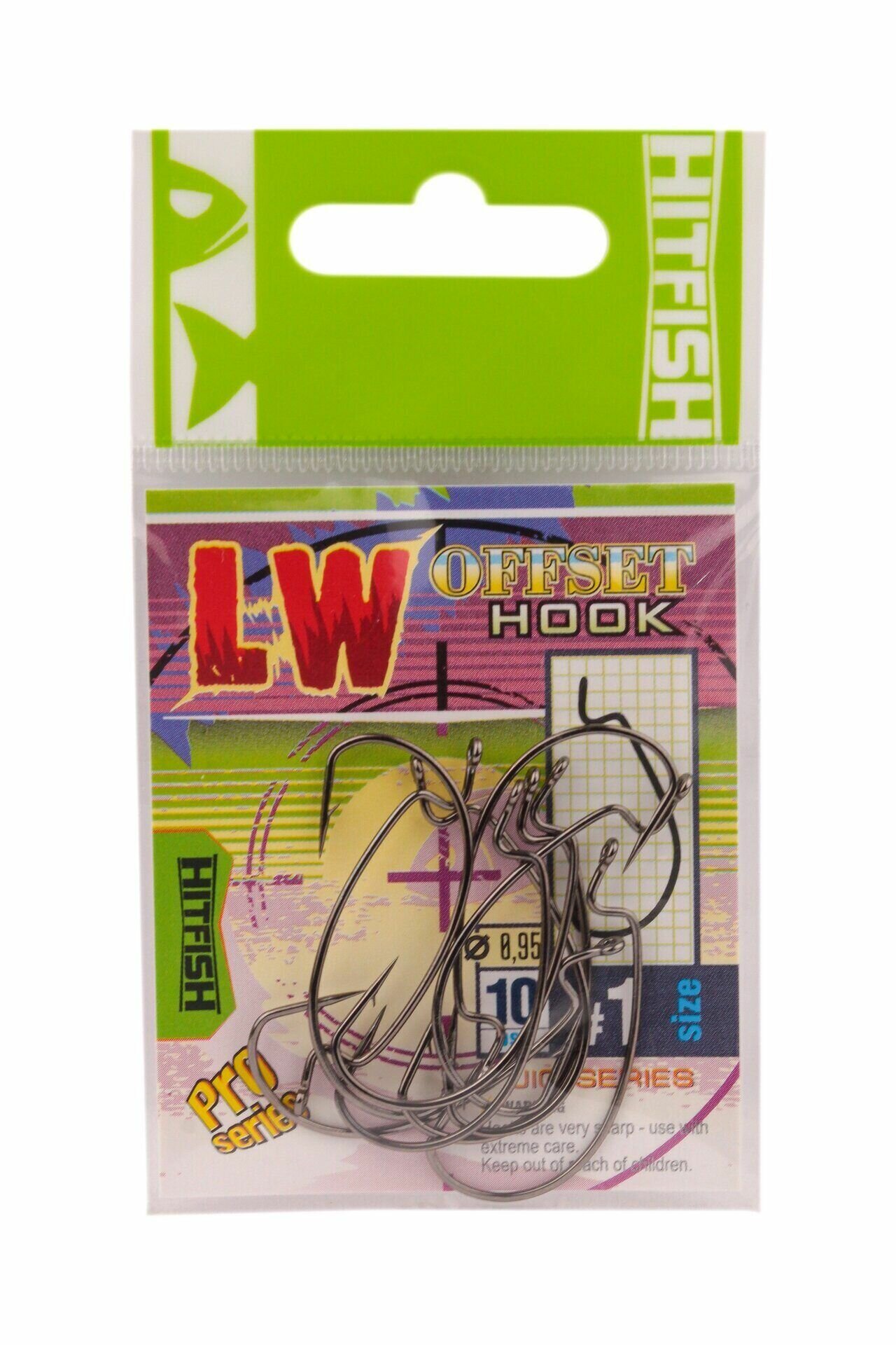 Крючок офсетный HITFISH LW OFFSET HOOK 01 (10 шт./пач)