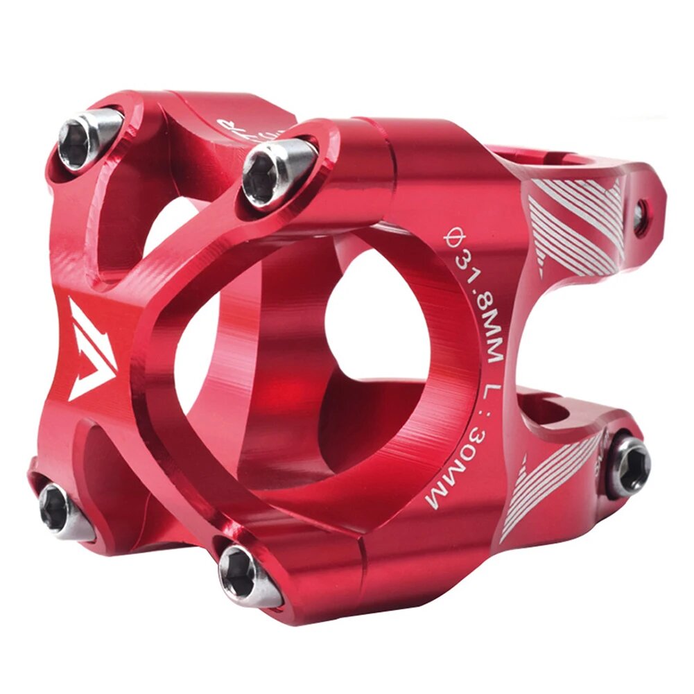 Вынос руля для горного велосипеда из алюминиевого сплава 31,8 мм, CNC, 0 градусов, короткий, с подъемом