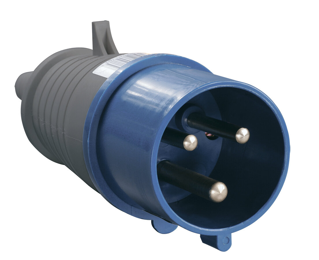 Вилка кабельная IEK 32А, 2P-E, IP44, переносная, 250В, 023