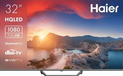 32" Телевизор HAIER Smart TV S2 Pro QLED, FULL HD, черный, смарт ТВ, Android TV DH1U6MD04RU