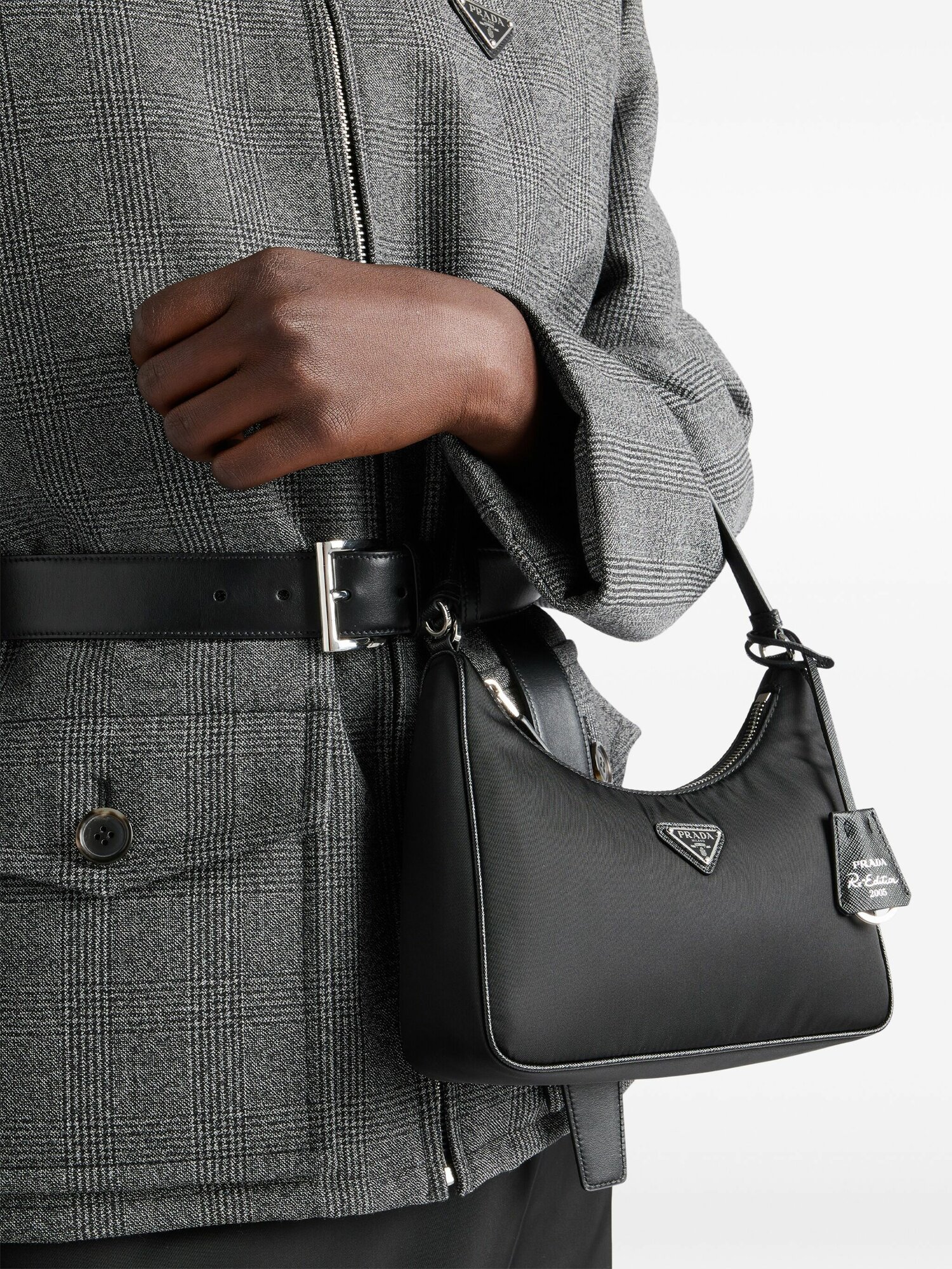 Сумка Prada Re-Edition, черный/черный — фото 1