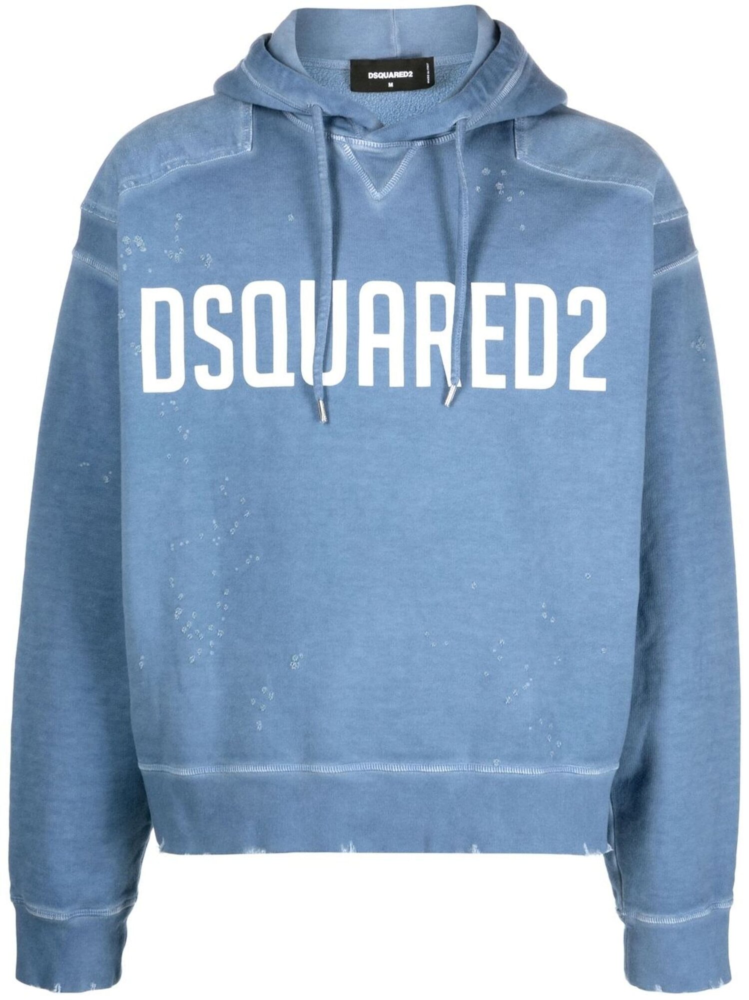 Худи Logo-print distressed hoodie