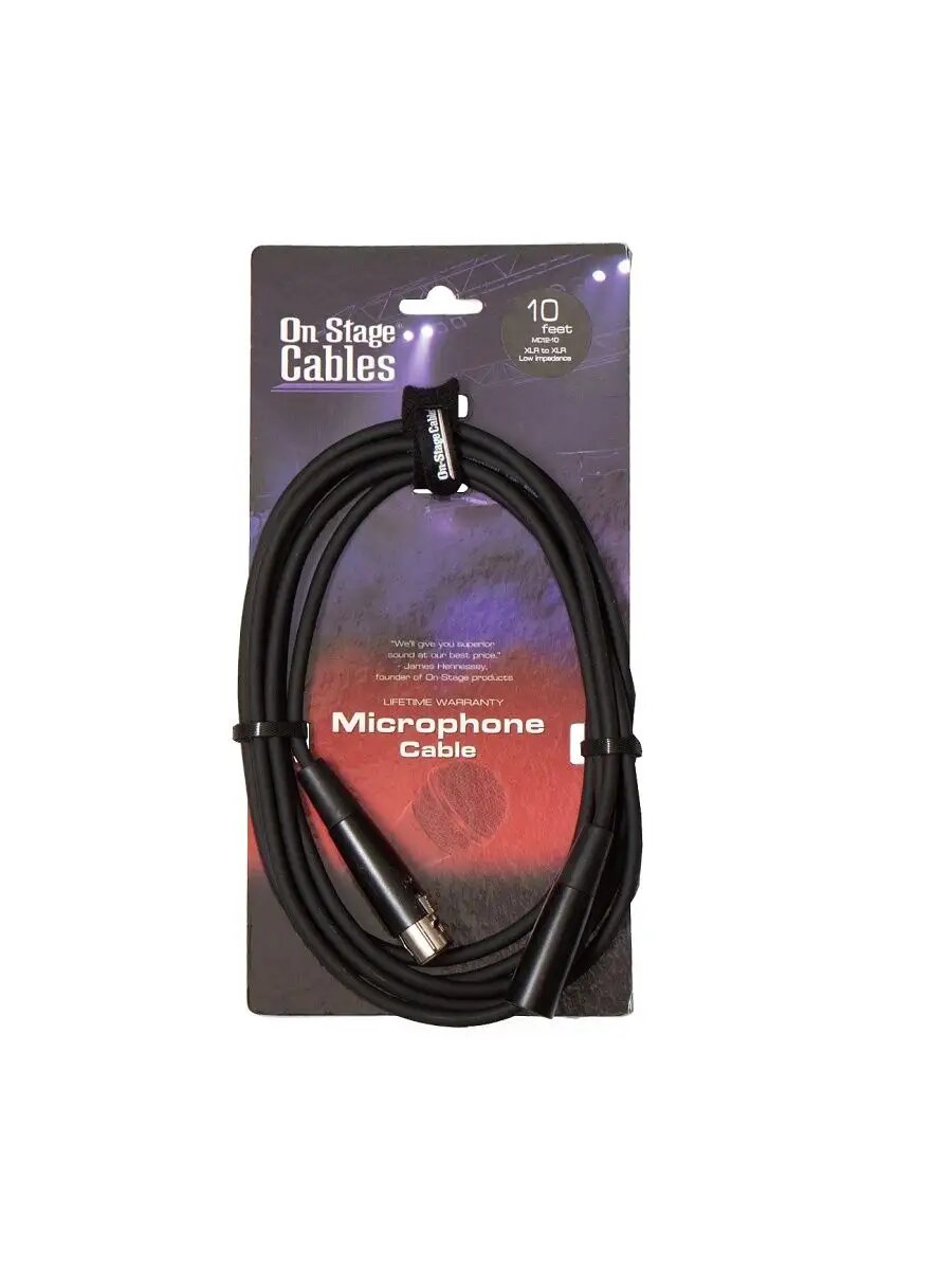 Микрофонный кабель MC12-10 XLR(папа) - XLR(мама)