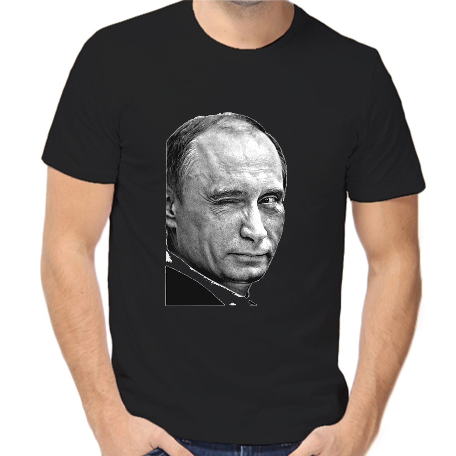 Футболка с Путиным подмигивающим