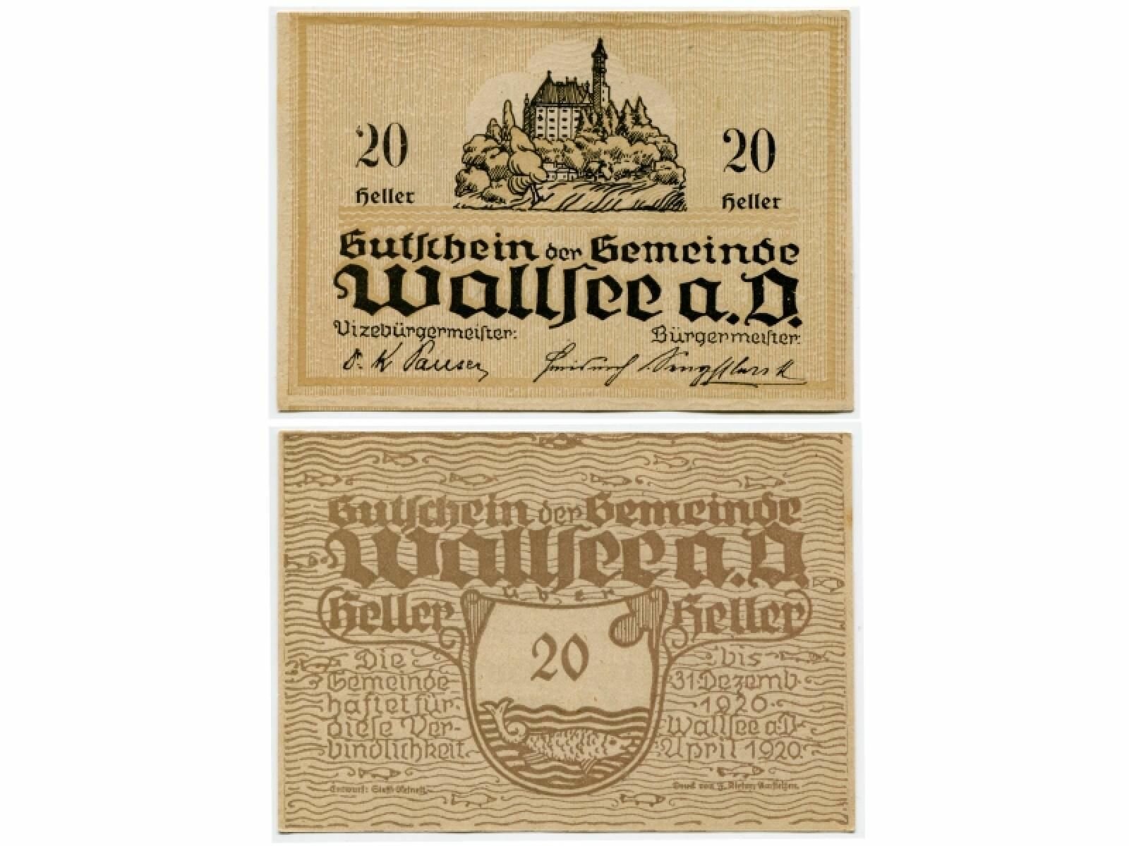 20 геллеров Австрии 1920 г. 17
