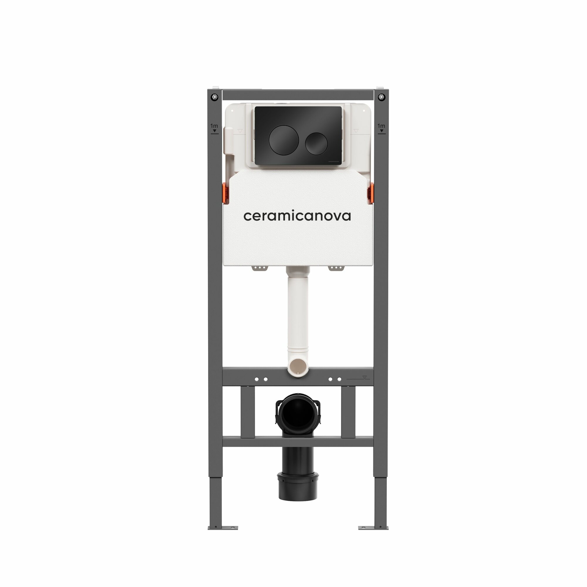 Система инсталляции для унитазов Ceramicanova Balance с кнопкой смыва Circle CN121001MB