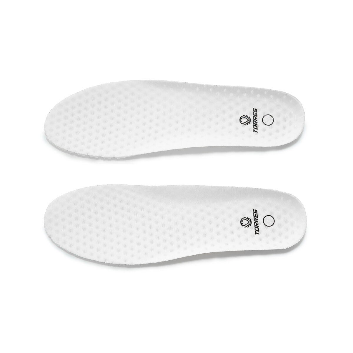 Стельки для обуви TORRES, TI48242-39 , р.39, толщина 3-6мм, ЭВА, текстиль, белый