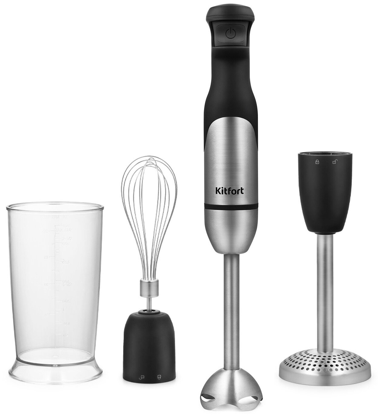 Блендер погружной Kitfort КТ-3097 600Вт черный/нержавеющая сталь