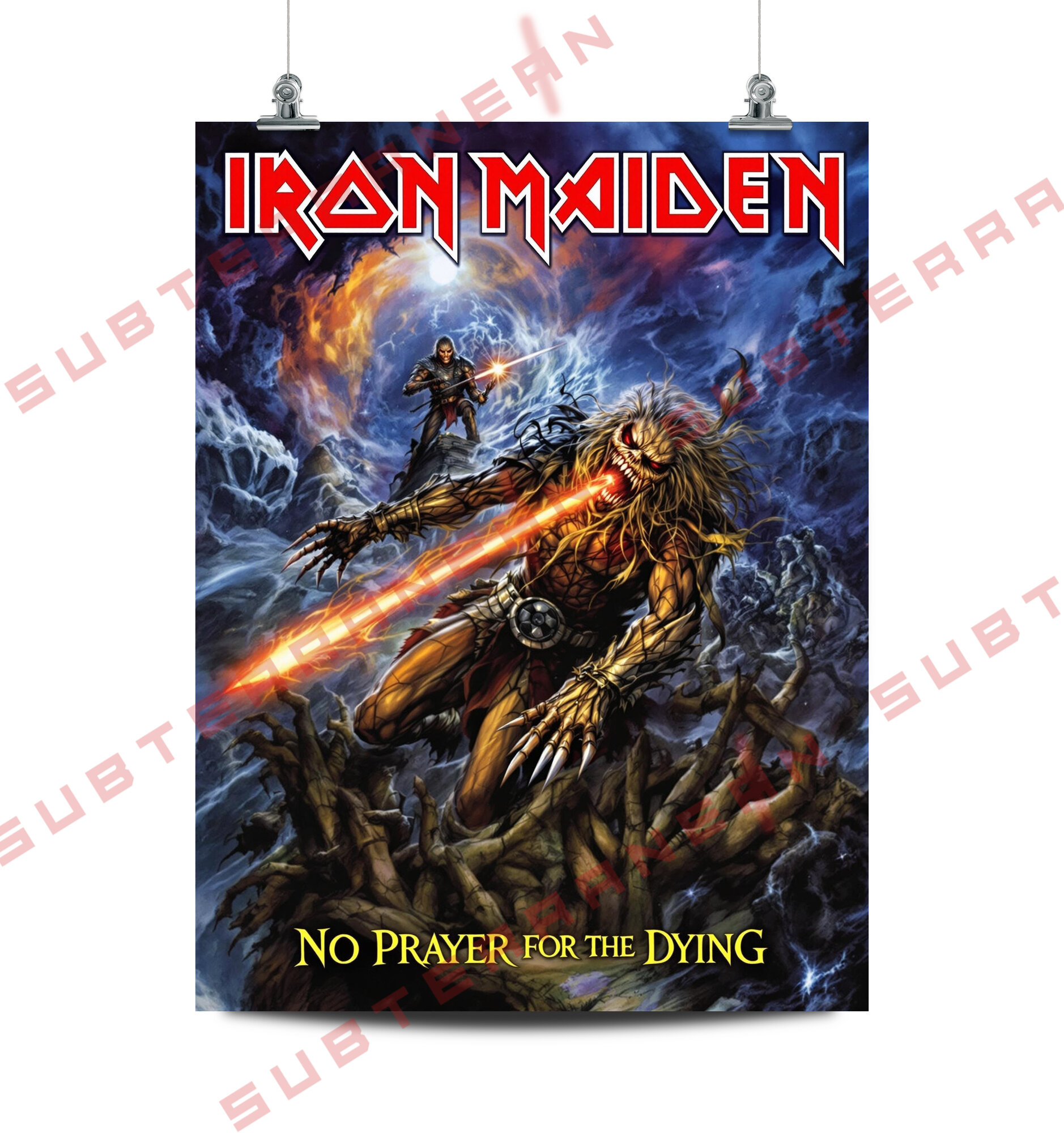 Плакат, постер Iron Maiden. Размер A3 (29.7x42 см). Айрон Мейден Heavy Metal Rock Рок Метал