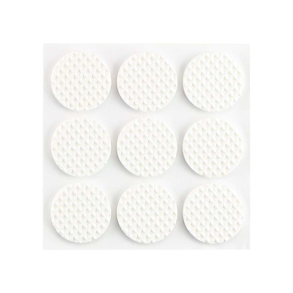 Подпятники ЭВА FIXBERG самоклеящиеся d25 мм белые 9 шт