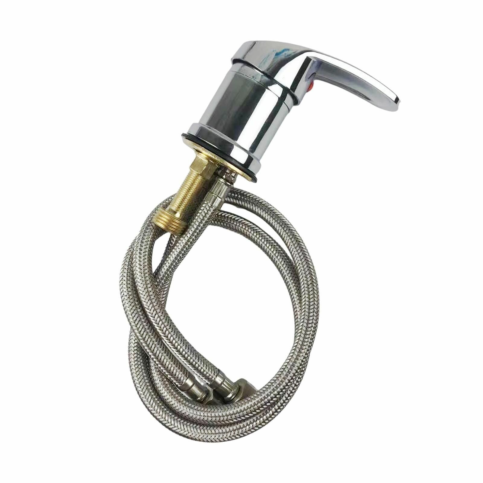 Смеситель для парикмахерской мойки, душевая лейка из нержавеющей стали и цинкового сплава, серебристый