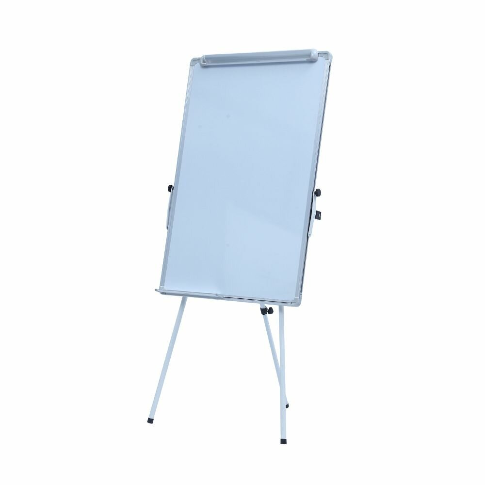 Доска-флипчарт магнитно-маркерная демонстрационная для офиса и дома на треноге c держателями для бумаги 50х70 см