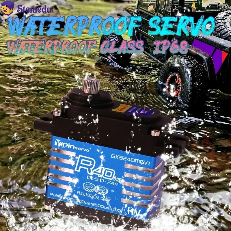 Сервопривод Stemedu R40 водонепроницаемый 40кг 2xR40kg 180 degrees