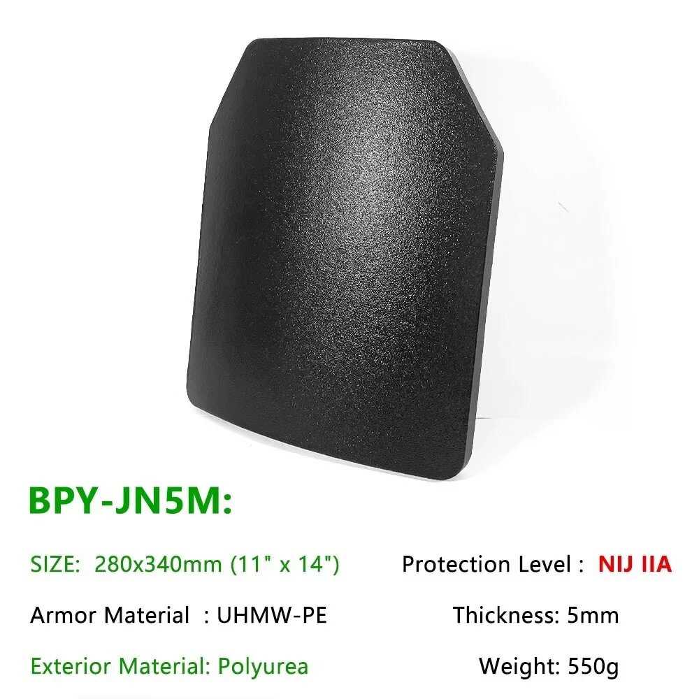 Пуленепробиваемые пластины UHMW-PE 10x12/11X14 1Pcs - BPY-JN5M