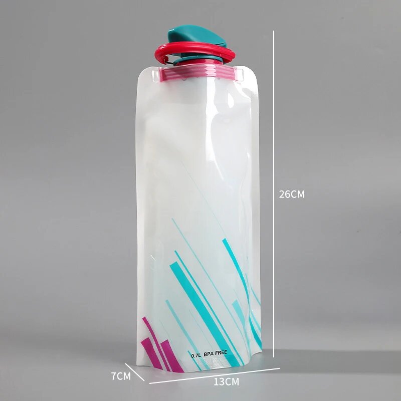 Складная бутылка для воды YOWEI 700ml white