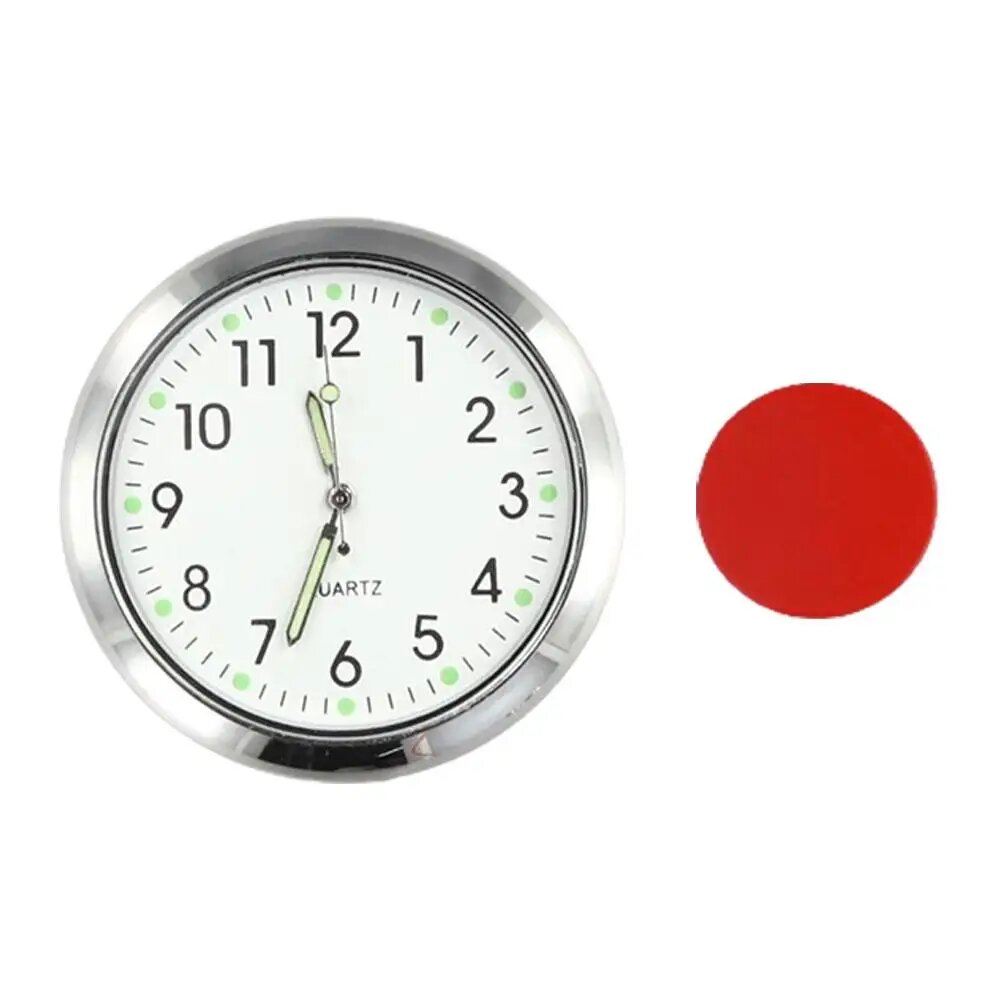 Мини-электронные часы, универсальные автомобильные часы на приборной панели, светящиеся кварцевые часы, орнамент, водонепроницаемые мини-часы, автомобильные кварцевые часы для автомобиля