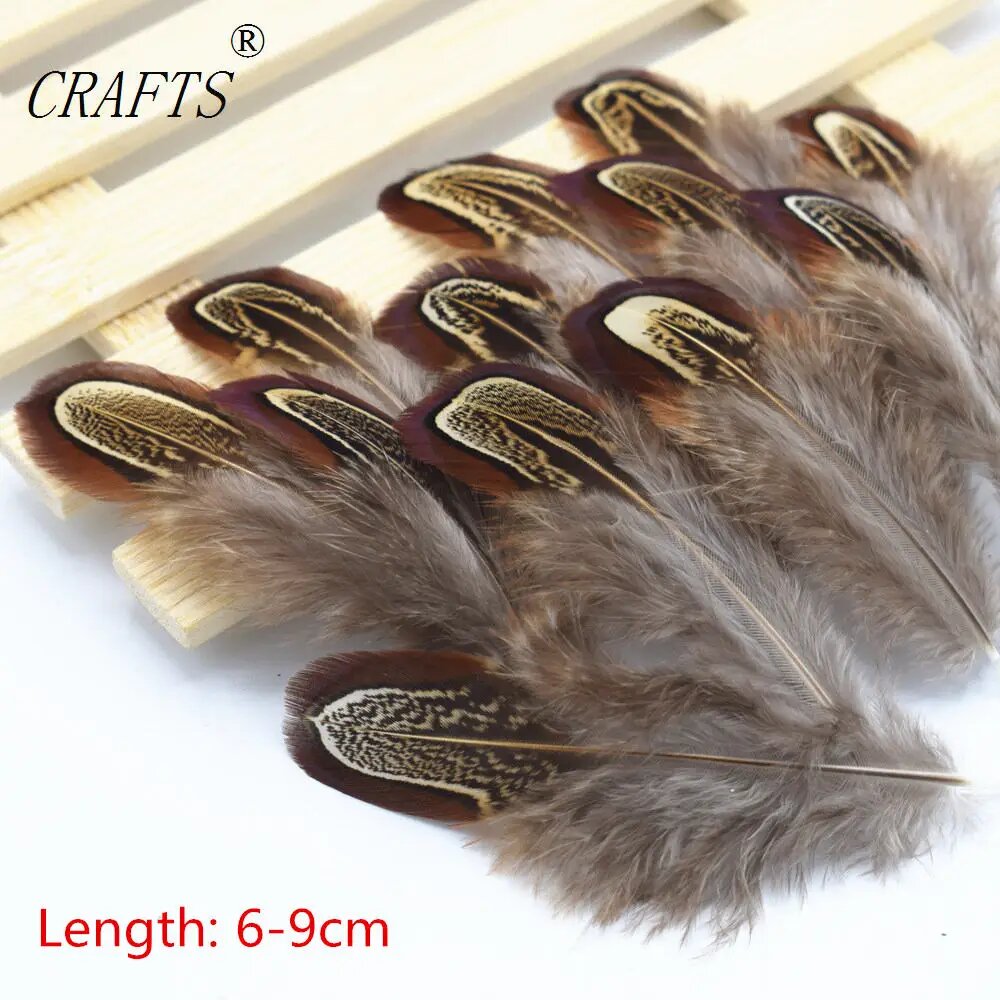 Золотые перья фазана 20 шт. CRAFTS Коричневый, natural