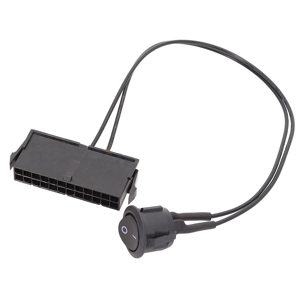 24-контактный разъем ATX PSU, блок питания, стартер, тестер, пусковая перемычка, кабель включения/выключения, 18AWG, 30