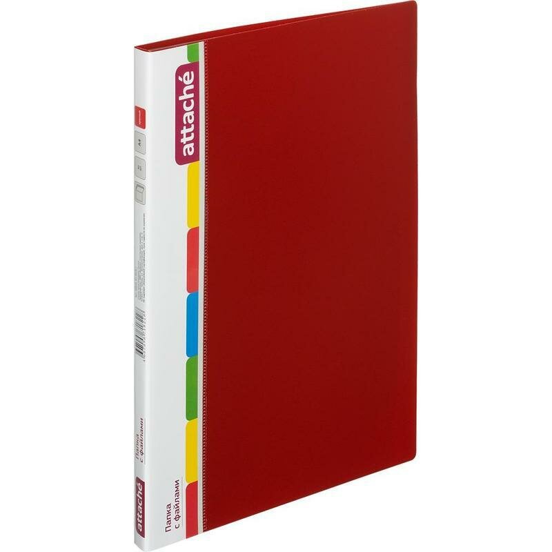 Папка файловая на 30 файлов Attache A4 15 мм зеленая (толщина обложки 0.7 мм)