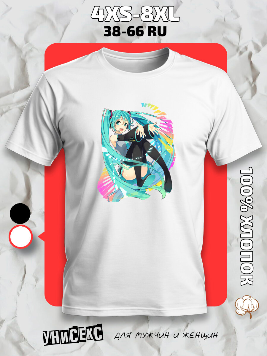 Футболка с принтом Хатсуне Мику