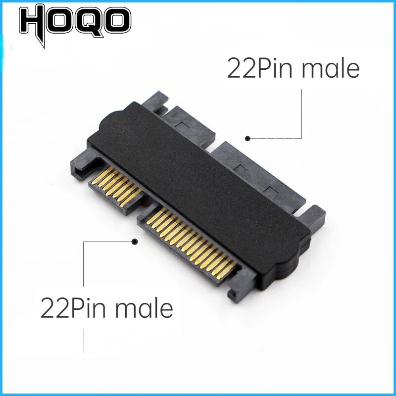 HOQO Адаптер SATA 7+15 Pin 22P M to M