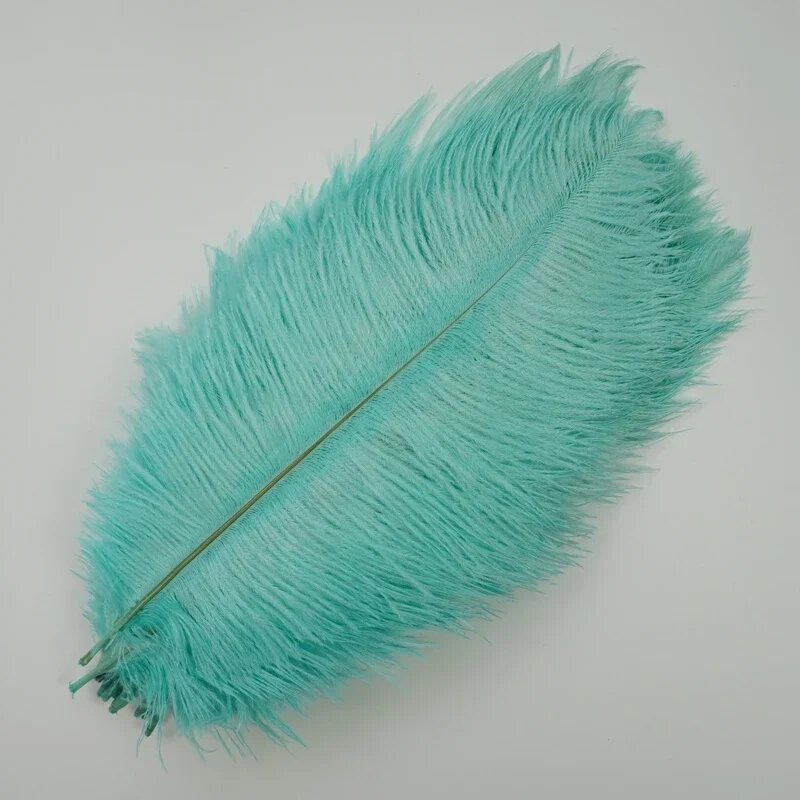 Декоративные окрашенные страусиные перья Xywae Бирюзовый, 20-25cm 8-10inch, Mint Green