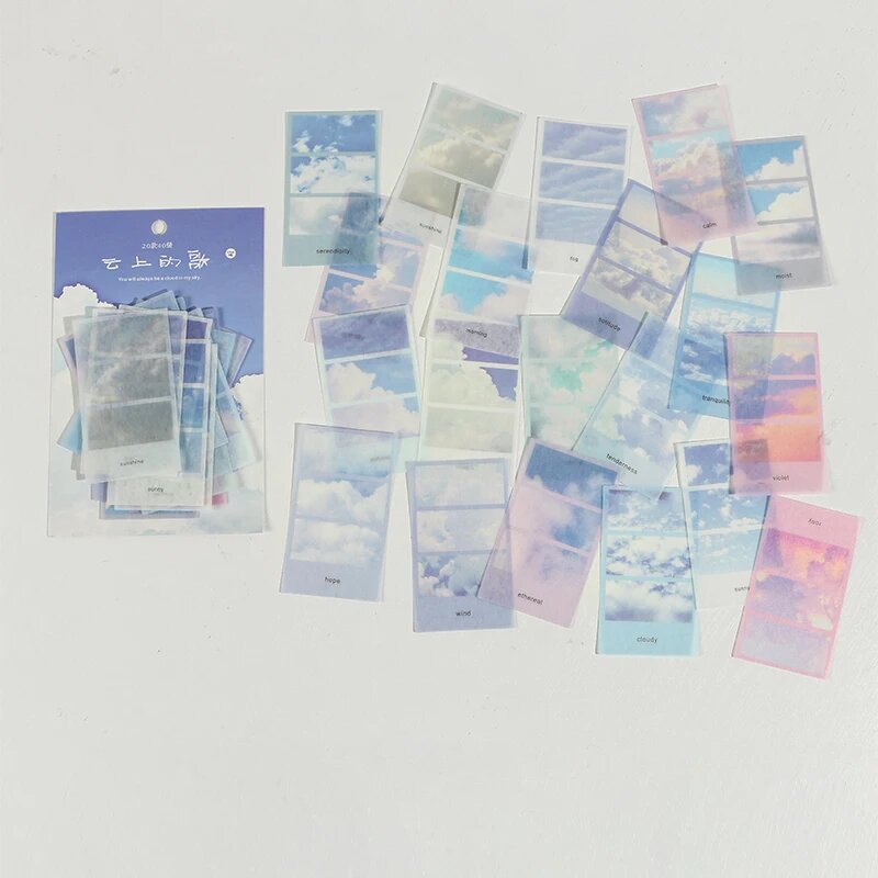 Набор стикеров "Литера времени" D