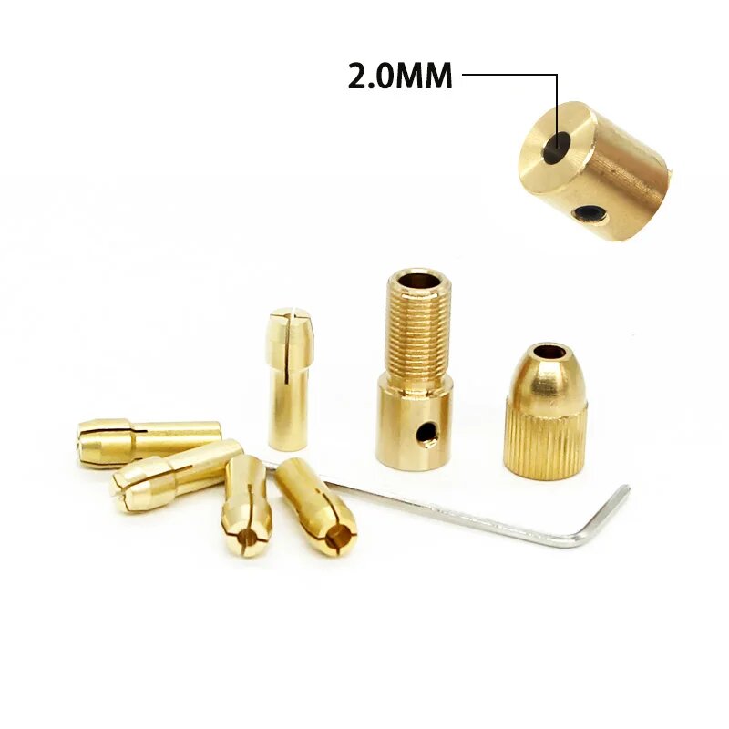 Латунные цанговые мини-патроны для дрели 2.0mm T