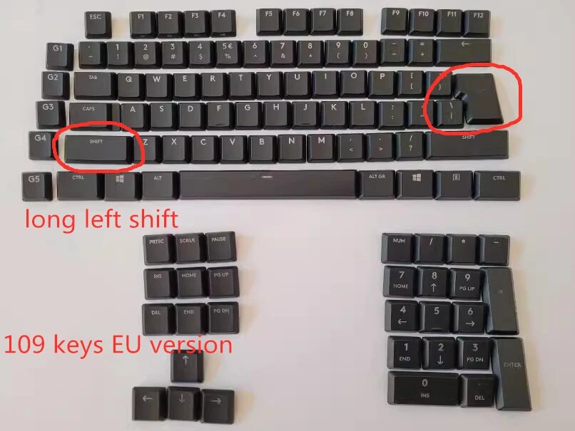 Полупрозрачные колпачки для клавиш Kelowna для Logitech G913 G915 G813 G815