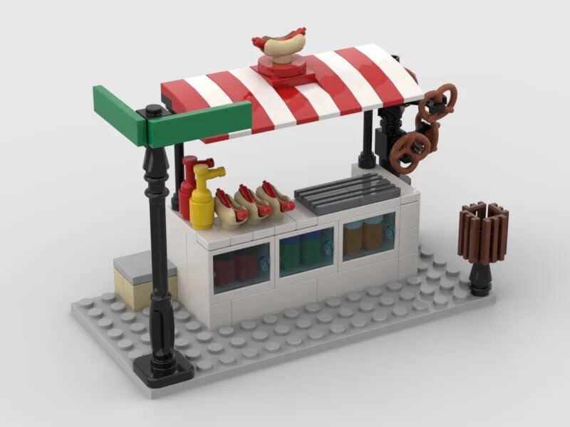 Конструктор LEGO Hotdog Stand, пластиковые блоки