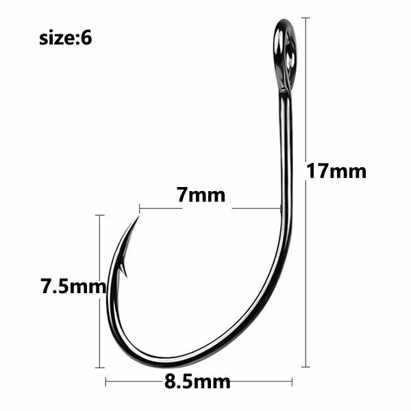 PRO BEROS Крючки для нахлыста 2#-10# size 6