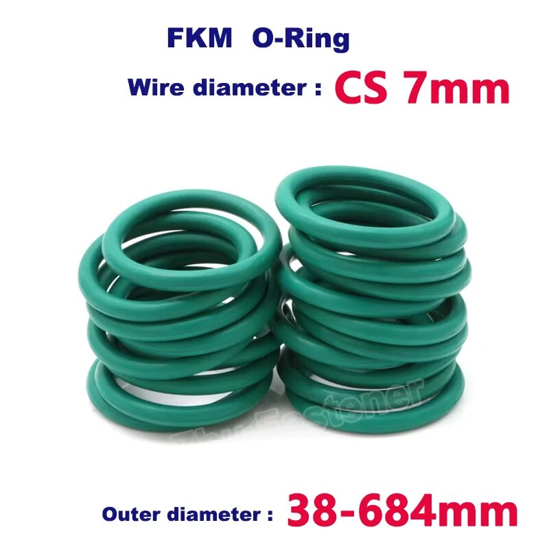 Зеленое уплотнительное кольцо CS 7 мм из фторкаучука OD 154mm ID 140mm