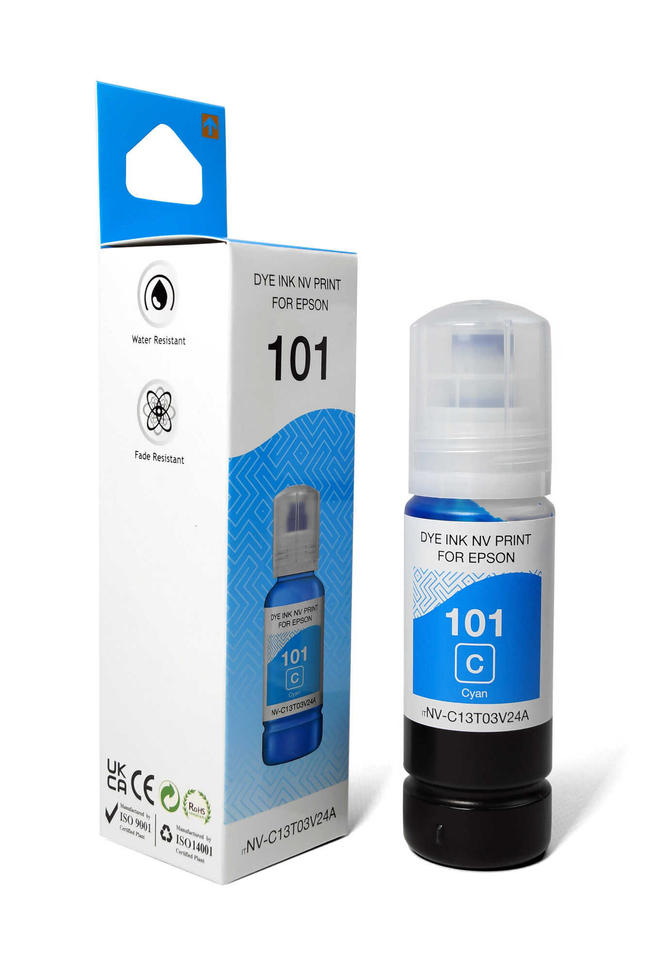 Чернила NV Print 101 для Epson L4150 (70 мл) Cyan (в коробке) совместимые