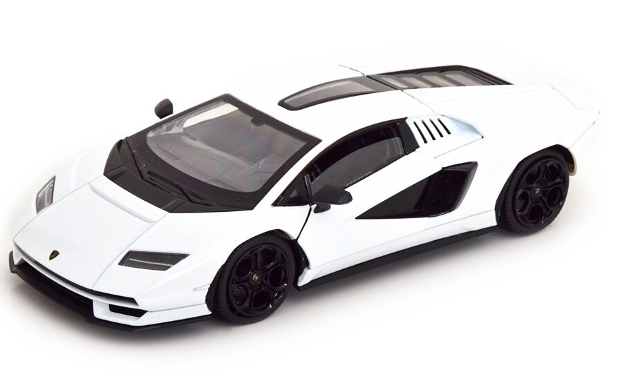 Welly. Коллекционная машинка "Lamborghini Countach LPI 800-4" 43818W-W, белая, инерционная, масштаб 1:38