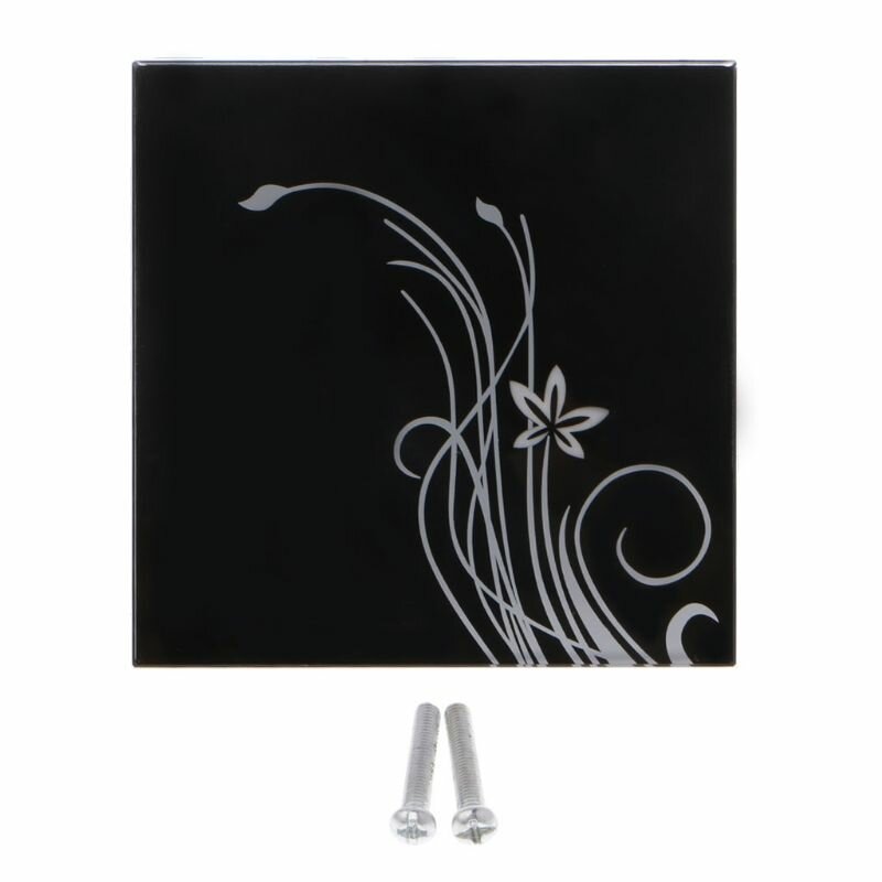 Панель из хрусталя лампы AC110V-275V с одним выключателем-черный