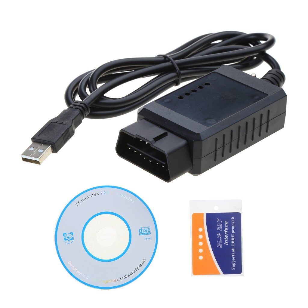 Elm 327 Chip Code Reader USB-Диагностика включена для Windows с адаптером OBD2 для чипа PIC18F25K80 версии V1.5 для Lin-coln Ma-zda Mer-cu