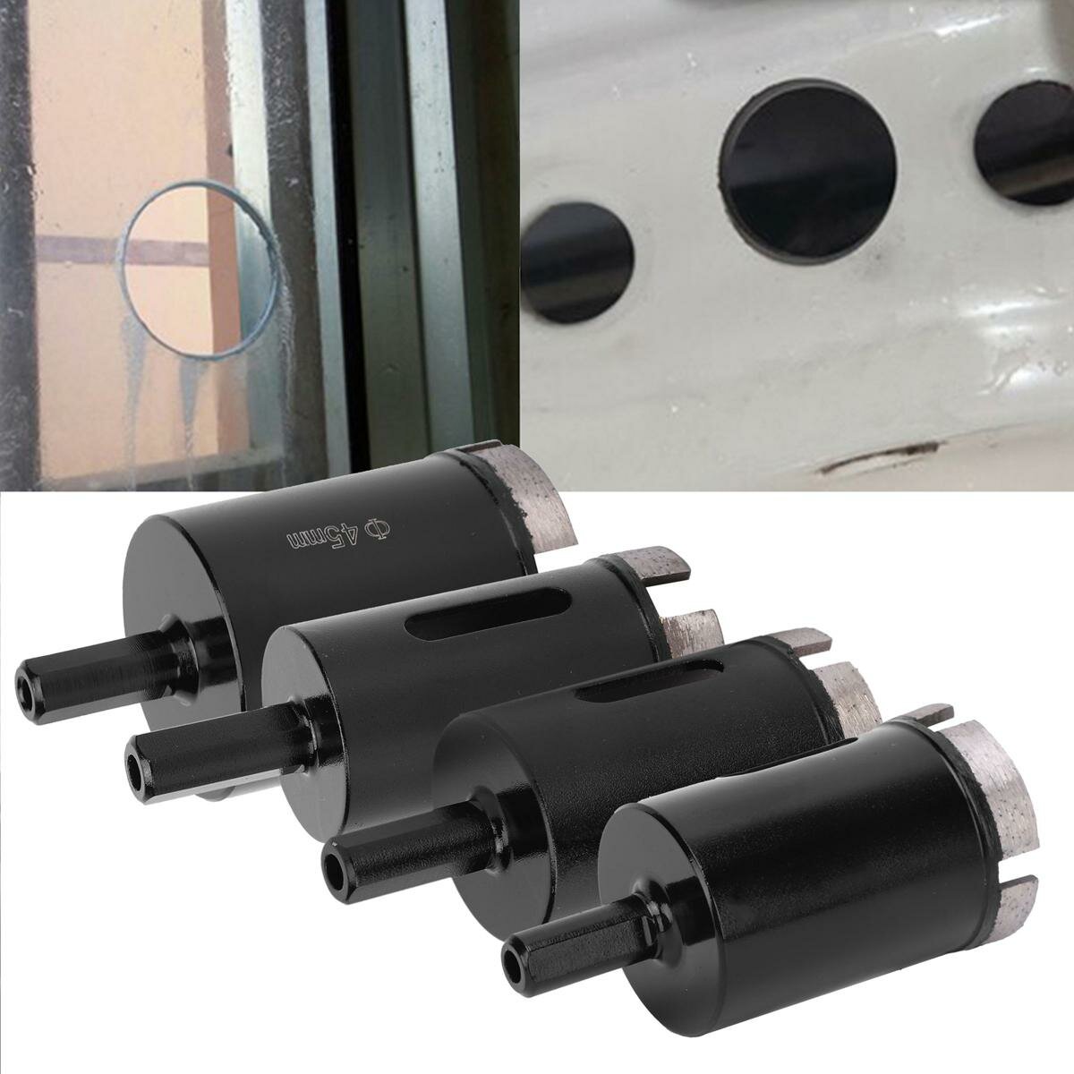 Алмазная коронка, сверло, фреза для плитки, керамики, фарфора, мрамора 32 35 38 45 мм