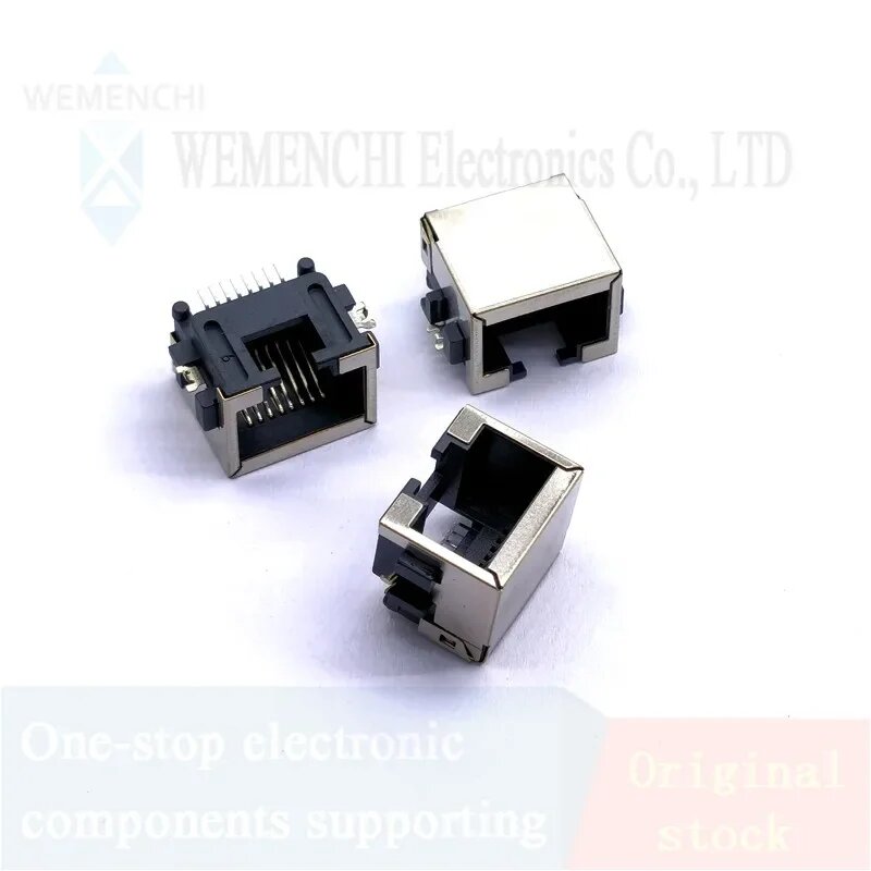 10 шт. Ethernet разъемы RJ45 SMT SMD, Цвет: TRAY