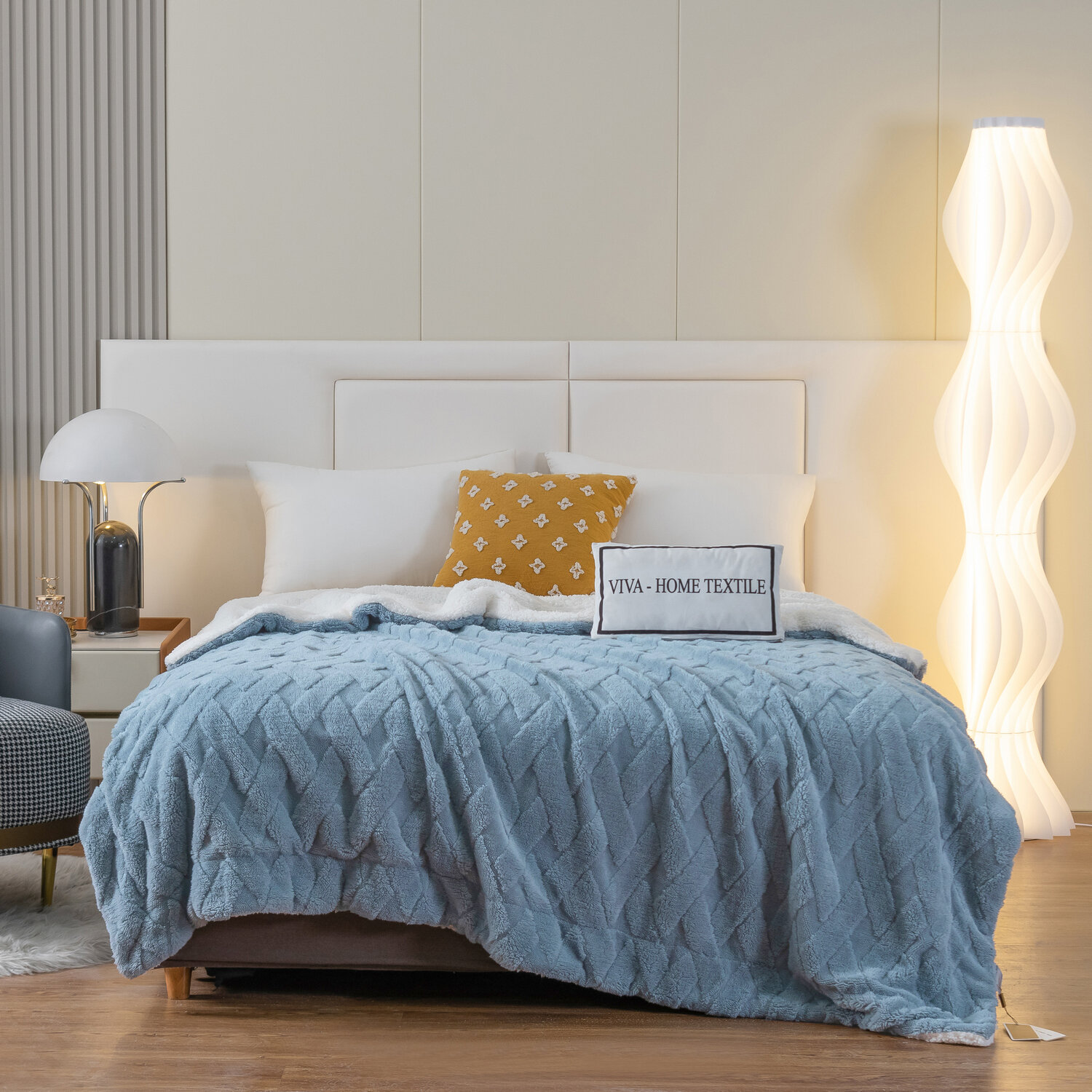 Плед Fluffy бамбуковая микрофибра FL003, 150*200