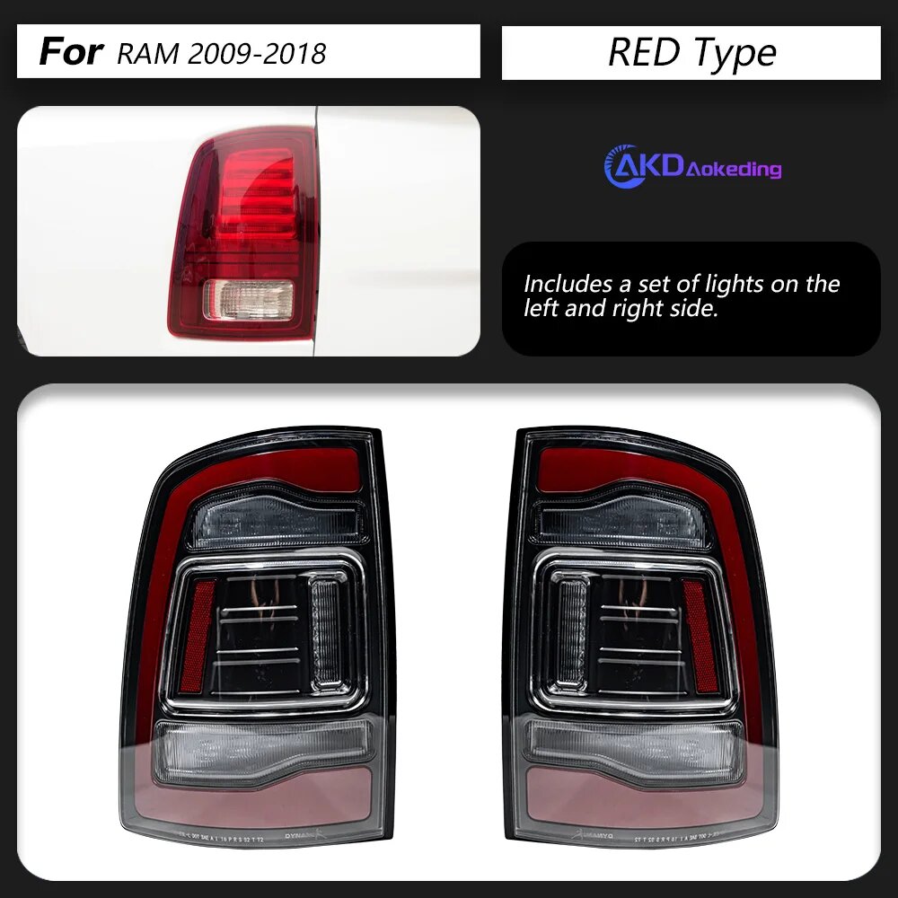 Фаркопный свет AKD для Dodge RAM 1500 LED фара задняя 2009-2018 Ram1500 2500 3500 П fogyStopSignal Автомобильные аксессуары