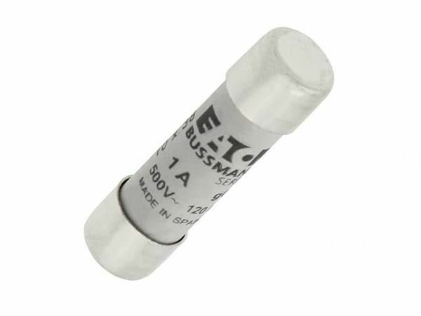 Предохранитель BUSSMANN C10G1, с характеристикой gG, 1 А, 500 В AC, 10 x 38 мм