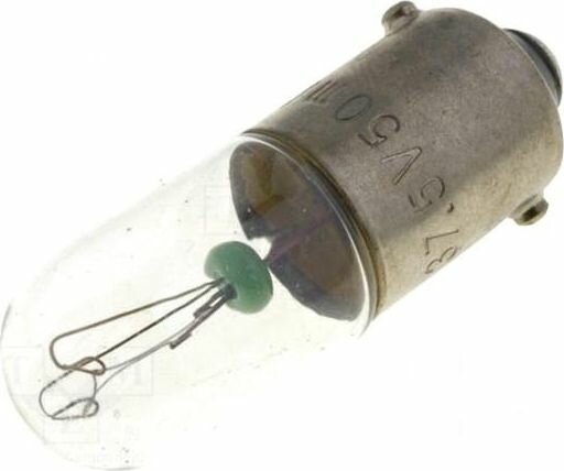 Лампочка BRIGHTMASTER LAMP ML1828 Лампочка: байонетная BA9S 37,5ВDC 50мА Колба: T3 1/4 d: 10,3мм 1шт