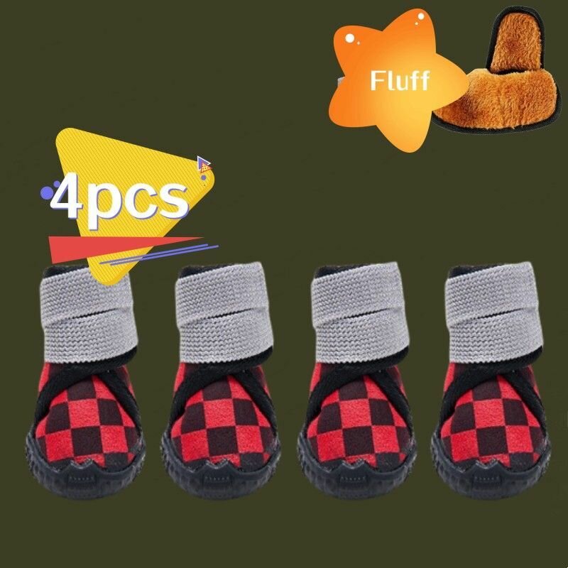 Зимние спортивные снегоступы для маленьких, средних и крупных собак, 4 шт.