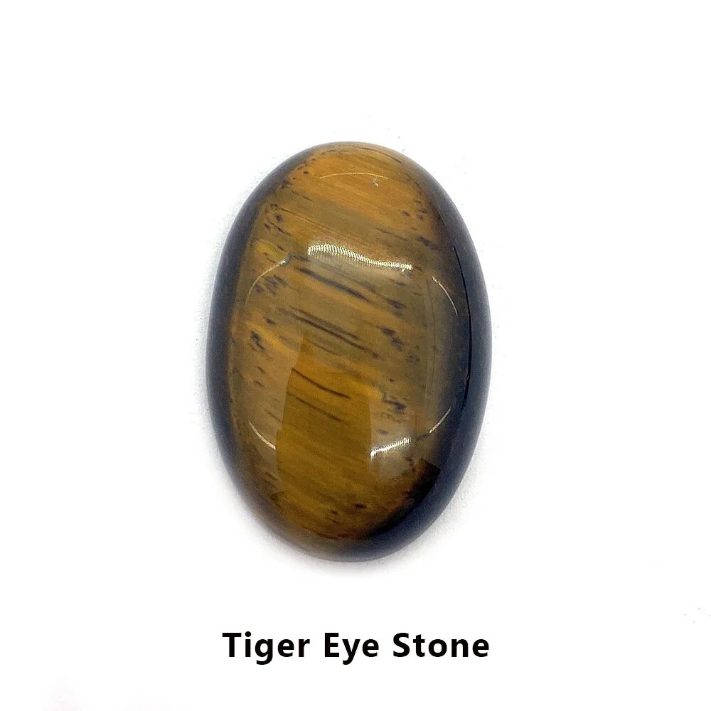 Бусины тигровый глаз овальные 20x30 мм Tiger s Eye