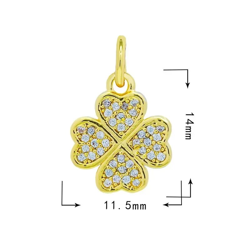 LJRIVER Латунные подвески для изготовления сережек 5 шт. DZ763-15-Gold