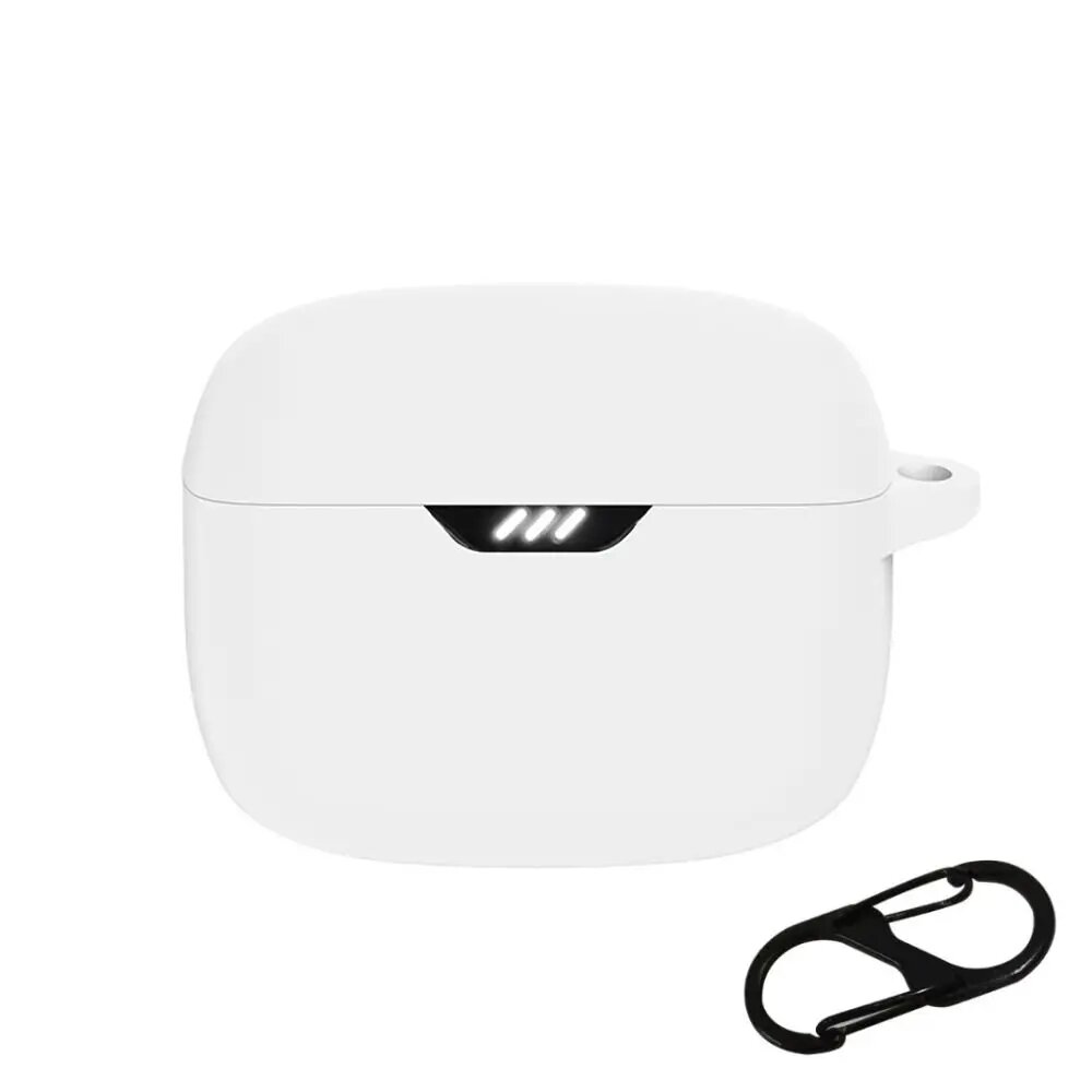 Чехол для JBL Tune Beam, белый, с карабином
