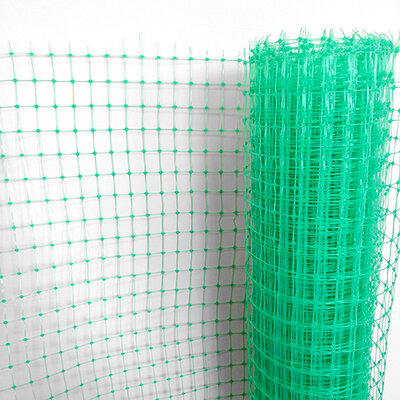 Сетка садовая пластиковая, 20x20 см, зелёная, для ограждения территории, 1,5x10 метров