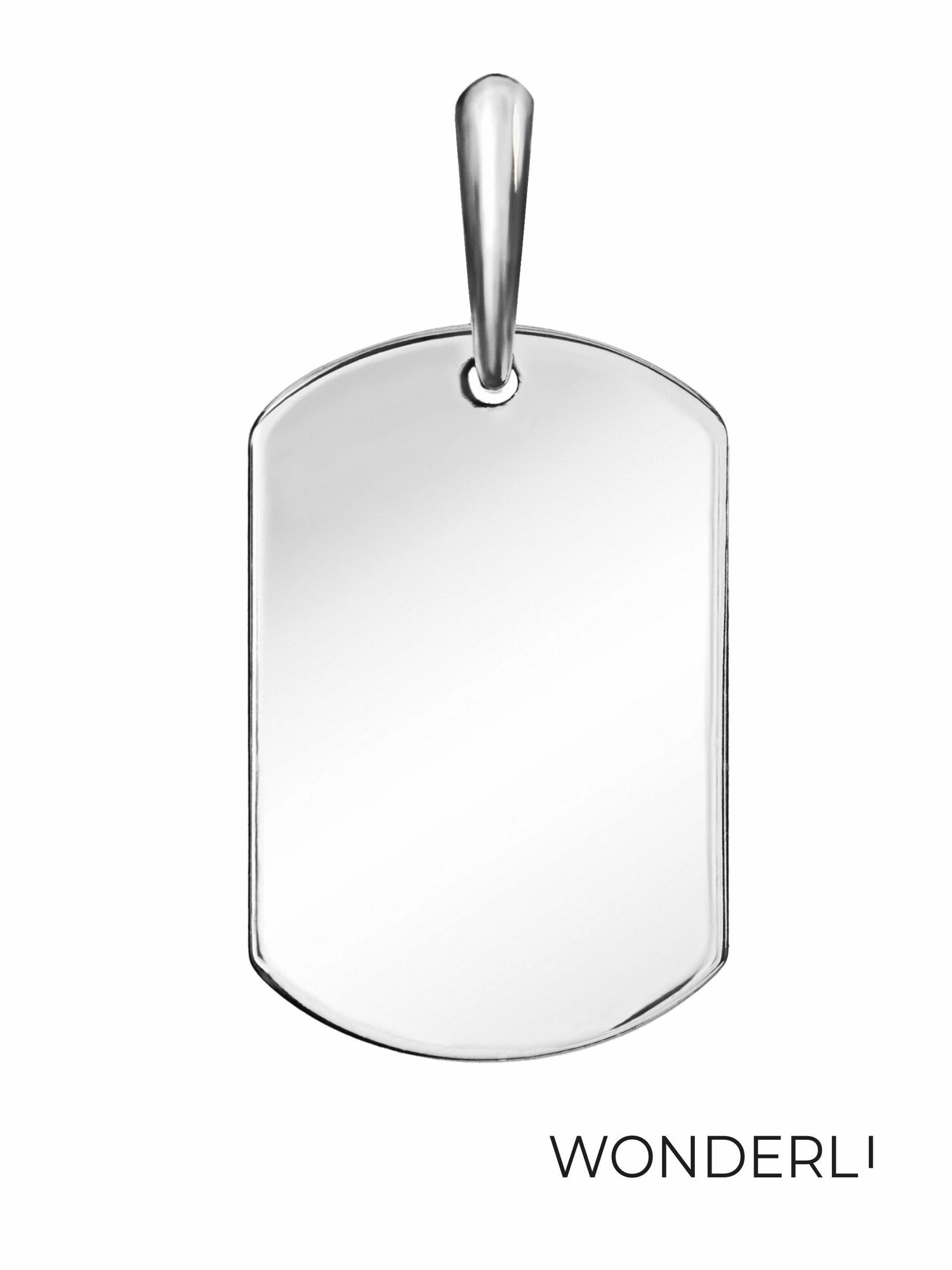 Подвеска, серебро, 925 проба, родирование